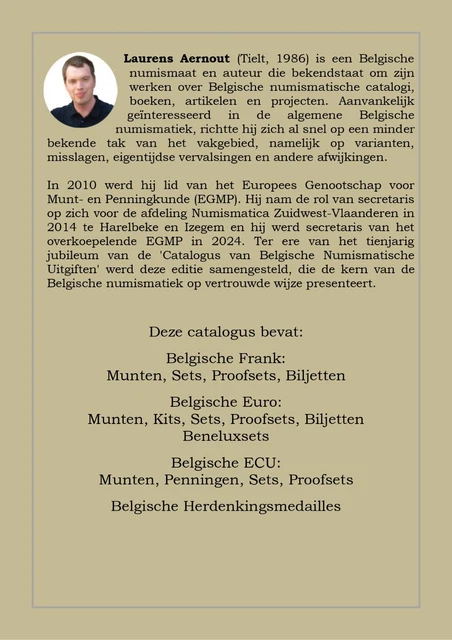 CATALOGUS VAN BELGISCHE Numismatische Uitgiften - 2026 EUR 24,00 ...