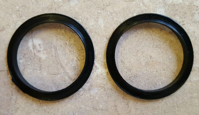 2 X BASIN SINK CLICK CLACK CLICKER WASTE PLUG WASHERS SEAL CENTRE FIN £ ...