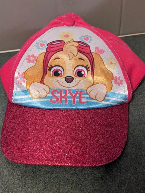 PAW PATROL SKYE Ball cap Hat Nickelodeon Glitter Sparkle £11.39 ...