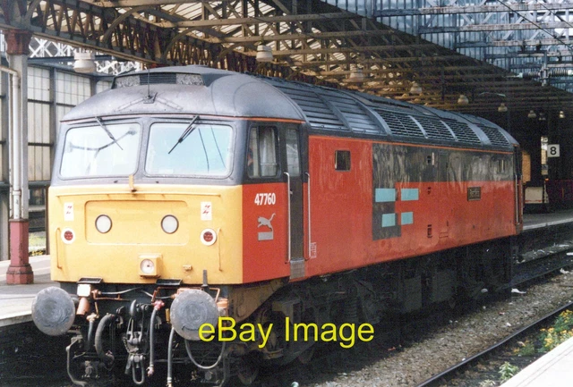 PHOTO RAILWAY 6X4 Class 47 47760 RES Livery Crewe c1996 £1.60 - PicClick UK