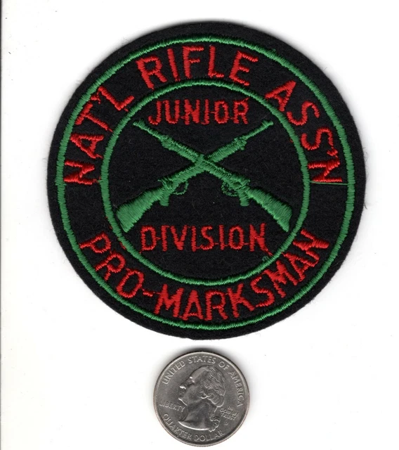 VINTAGE N.R.A. JUNIOR Pro-Marksman Gun Rifle Pistol Shotgun Patch ...