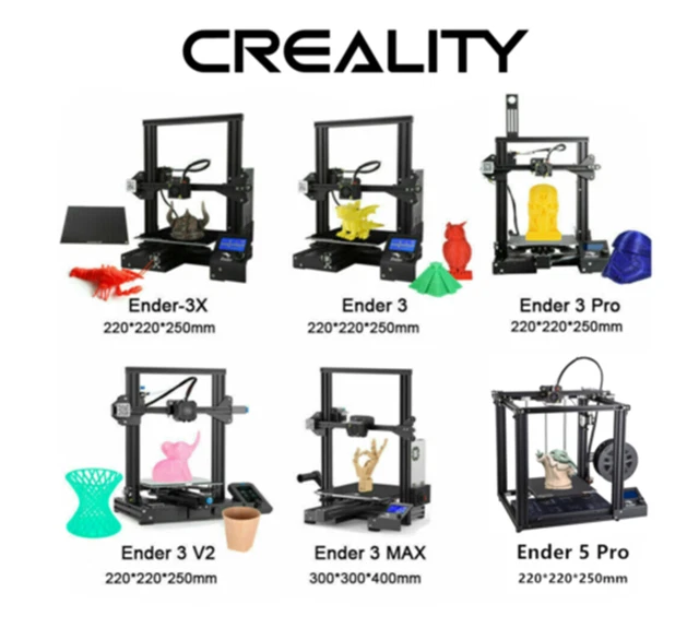CREALITY ENDER 3 V2 / 3 Max / Ender 3 Pro 3D Drucker 220X220X250mm 1.75mm PLA DE EUR 249,46 ...