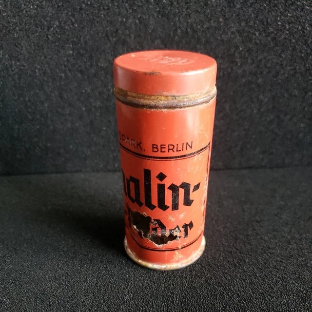 ALLEMAND WW2 BOITE de talc FORMALIN Fuss Puder German WWII 39-45 ...