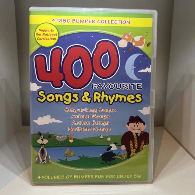 400 FAVOURITE SONGS and Rhymes Bumper Collection (DVD, 2011) £2.99 ...