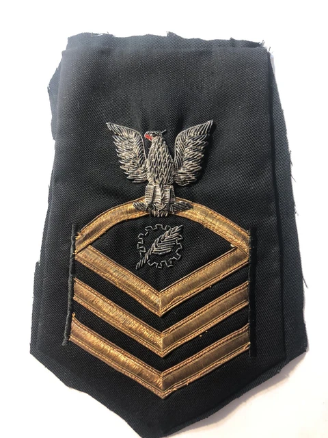 ORIGINAL US NAVY Ww2-Korea Chief Petty Officer Bullion Patch £26.89 ...