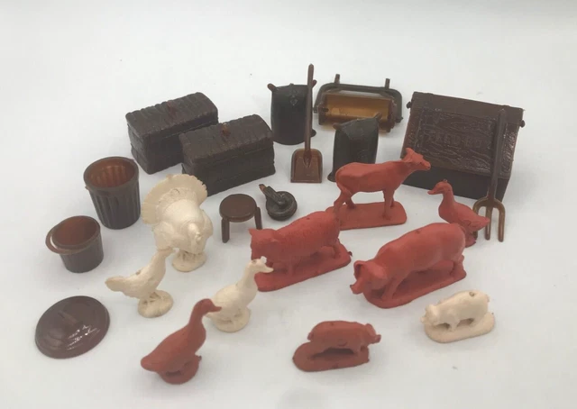 1960'S AUBURN FARM Animals & reissue MARX Farm Accessories $14.99 ...