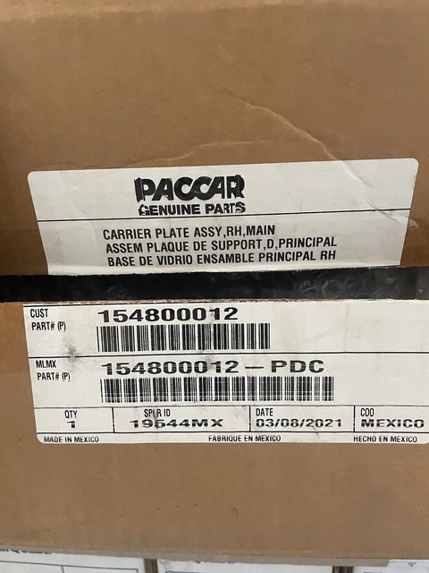 DOOR MIRROR ASSEMBLY Genuine Paccar,RH Upper Main OEM $156.58 - PicClick CA