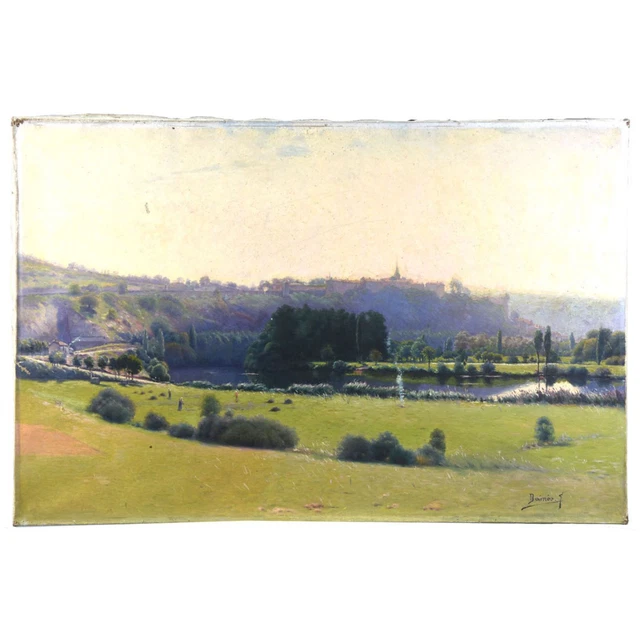 HUILE SUR TOILE paysage de Émile Désiré Daimée école française XXème ...