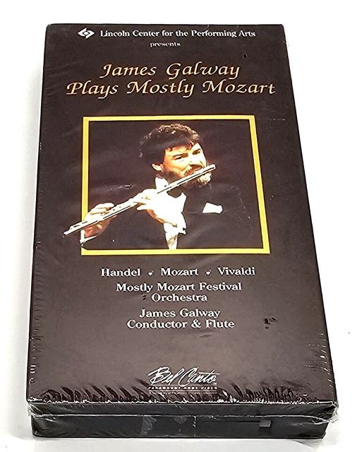 JAMES GALWAY PLAYS Mostly Mozart VHS 1989 Watermarked Brand New Sealed ...