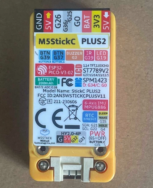 M5stack Stickc Plus2 Esp32 Mini Iot Development Board Wifi Esp32 Pico V3 02 Kit 5999 Picclick Au
