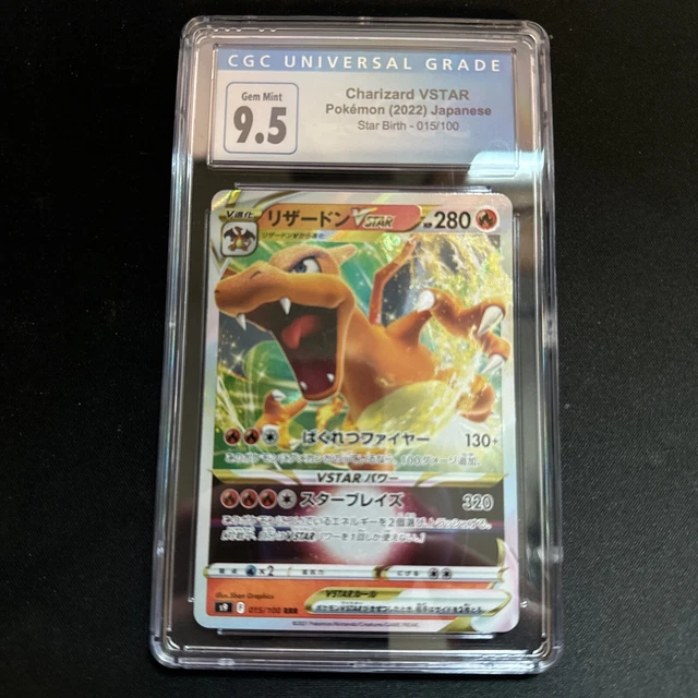 CARTE POKÉMON JAPONAISE naissance étoile Charizard VSTAR 015/100 HOLO classée CGC 9,5 EUR 25,19 ...