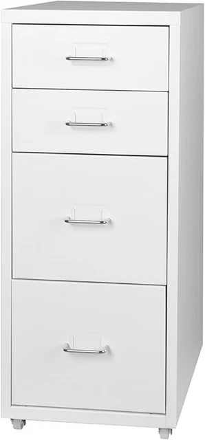 MOBILE FILE CABINETS with 4 Drawers Metal Chest of Drawers Anti Rust ...