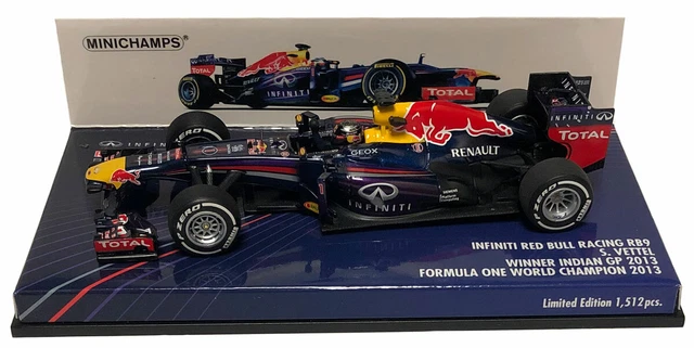 MINICHAMPS RED BULL RB9 Indian GP 2013 - S Vettel World Champion 1/43 ...