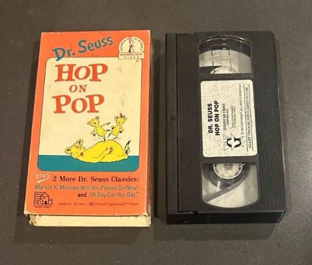 VHS DR SEUSS - Hop On Pop Marvin K Mooney Oh Say Can You Say (VHS, 1992 ...