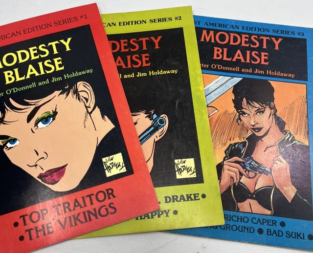 MODESTY BLAISE FIRST American Edition Series 1981 #1-#3 Peter O'Donnell ...