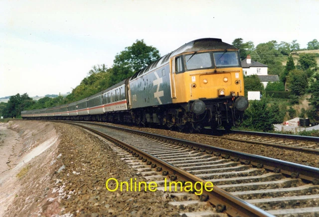 RAILWAY PHOTO 6X4 Class 47 47432 BR Blue Passenger Train Teignmouth 28 ...
