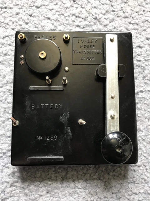 MORSE CODE TRANSMITTER ( Ivalek ) 559 War Vintage Old Communications £6 ...