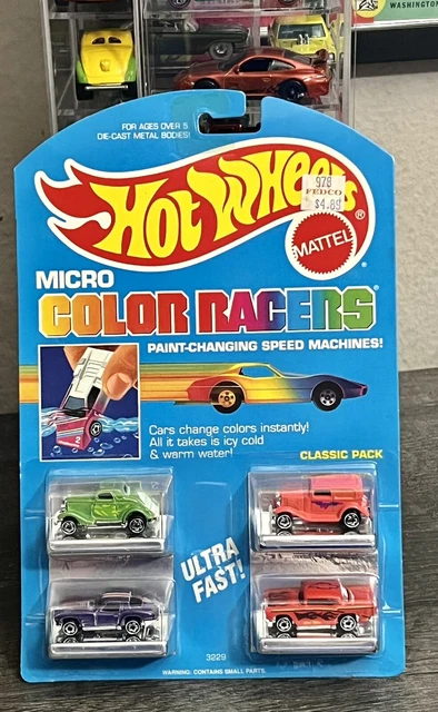 1988 VINTAGE HOT Wheels Micro Color Racers Classic Pack Color Changing ...