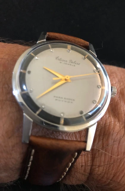 CITIZEN DELUXE VINTAGE 21 Jewels Manual Winding Mens Watch Authentic- Price Drop EUR 211,21 ...