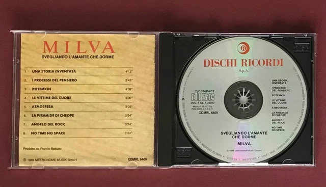 MILVA FRANCO BATTIATO Raro CD ‘89 | SVEGLIANDO L’ AMANTE CHE DORME ...