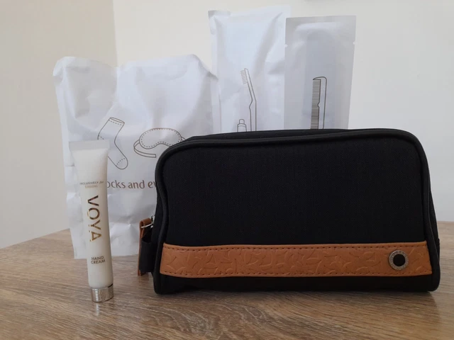 EMIRATES AIRLINE BVLGARI Business Class Mens Amenity Kit Bag Toiletries ...