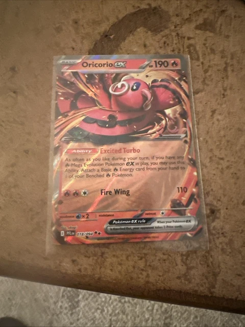POKÉMON TCG ORICORIO ex 018/094 Me02: Phantasmal Flames Double Rare $0. ...