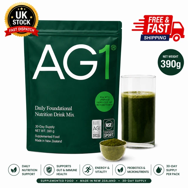 GENUINE AG1 DAILY Foundational Nutrition 390g - 30 Day Supply £31.99 ...