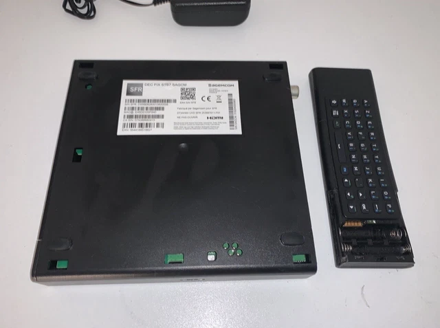 DECODEUR SFR TV HD 4K SFR Plus STB7 + Telecommande ( Manque Cache Piles ... DECODEUR SFR TV HD 4K SFR Plus STB7 + Telecommande ( Manque Cache Piles ...