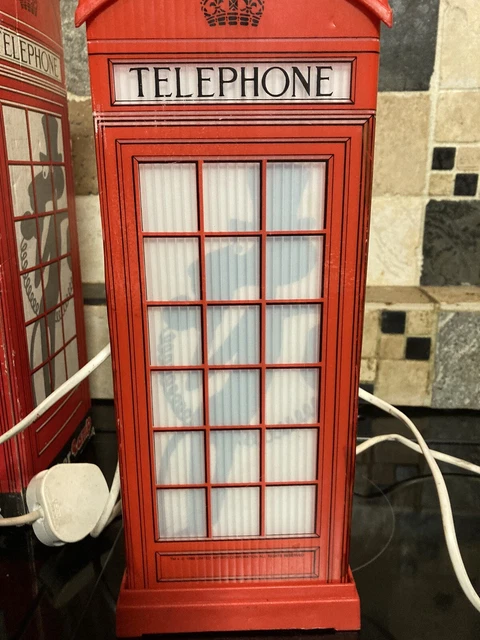 RARE VINTAGE PINK Panther Red Telephone Box Light Lamp With Box £98.00 ...
