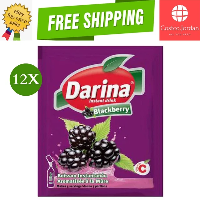 DARINA INSTANT DRINK Powder Blackberry Flavor 35 Gram 12 Pieces عصير ...