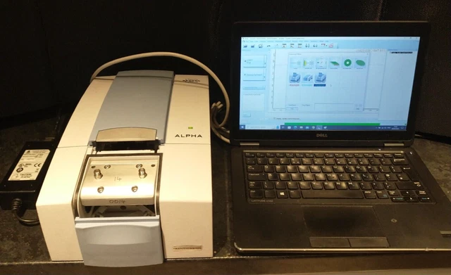 BRUKER ALPHA FTIR spectrometer with ZnSe liquids ATR FT-IR 400-5000 cm ...