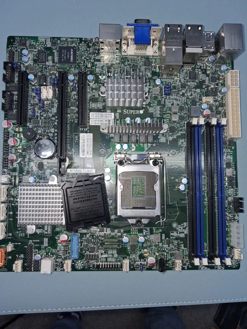 SUPERMICRO X11SSZ-TLN4F LGA1151 PCIe x16 10Gbe Server Board (Damaged ...
