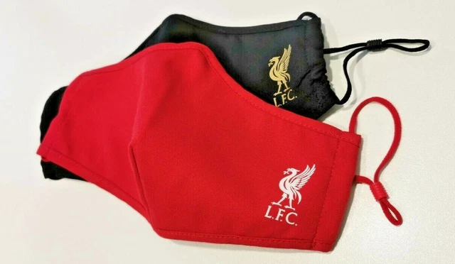 LIVERPOOL FC (LFC) OFFICIAL Face Mask / Covering | Red / Black | FINAL ...
