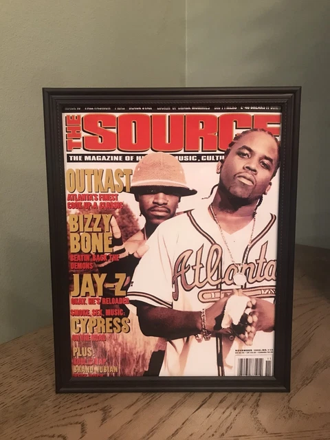 OUTKAST THE SOURCE Magazine Cover Framed #110 November 1998 5 Mics ...