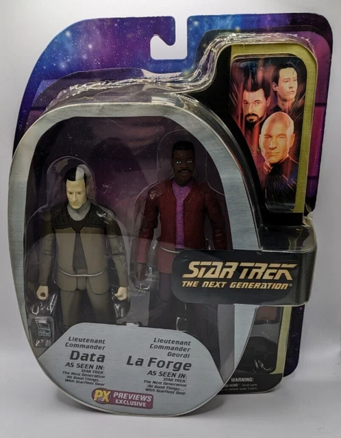 STAR TREK ART Asylum The Next Generation Data & Geordie La Forge All ...