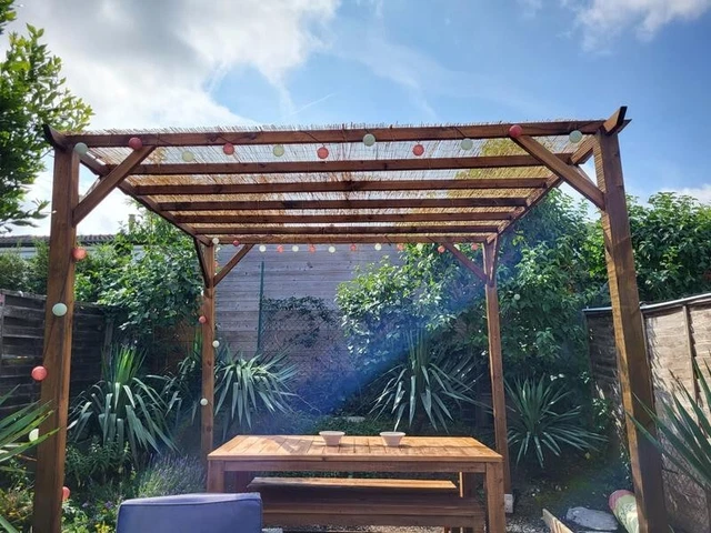 PERGOLA AUTOPORTANTE DOUBLE poteaux Forest Style Ancolie EUR 200,00 ...