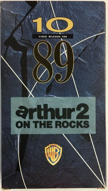 ARTHUR 2 ON The Rocks (1988) Dealer Preview Cassette 1989 Warner VHS ...