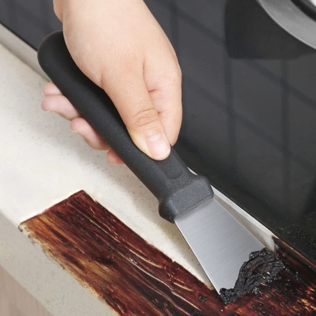 STAINLESS STEEL METAL Stove Scraper Super Sharp Cleaning Tool EUR 9,67 ...