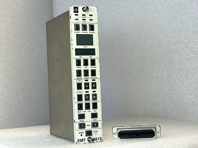 EMT 981S REMOTE Control for EMT 981 CD Player / with Connector female ...