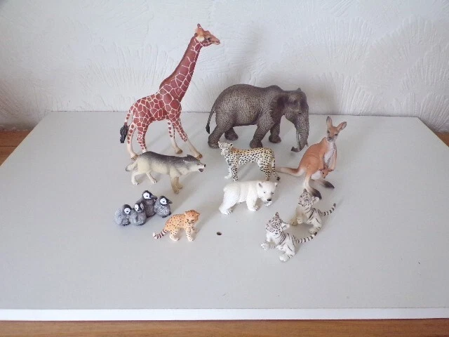 SCHLEICH BUNDLE/COLLECTION OF 10 Wild/Zoo/Safari Animals $23.00 - PicClick