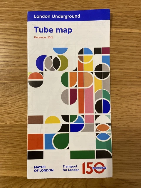 LONDON UNDERGROUND TUBE Map December 2012 Petrobras Sarah Morris £0.99 ...