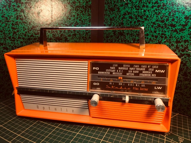 RADIO OPTALIX STUDIO ORANGE AVEC MODULE FM BlueTooth ++ et circuit d ...