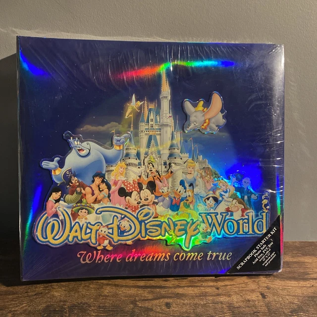 DELUXE WALT DISNEY World Scrapbook Photo Album Keepsake Book Official ...