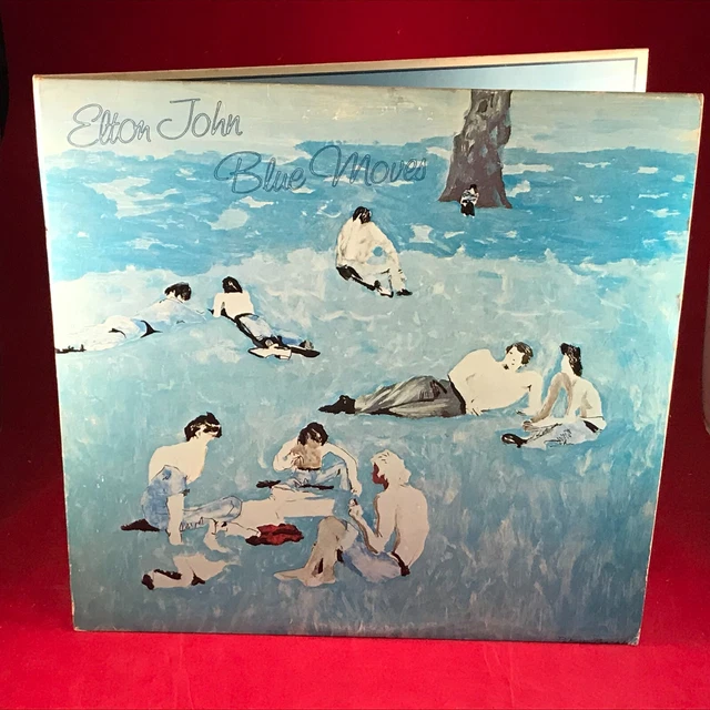 ELTON JOHN BLUE Moves 1976 UK double vinyl LP + inners original Crazy ...