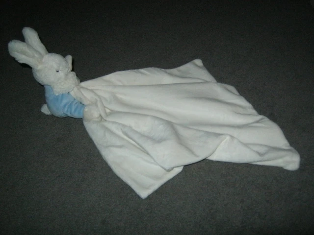 JELLYCAT BLUE VELVET Bunny Rabbit Soft Toy With Blanket JELLY3261SH. £ ...