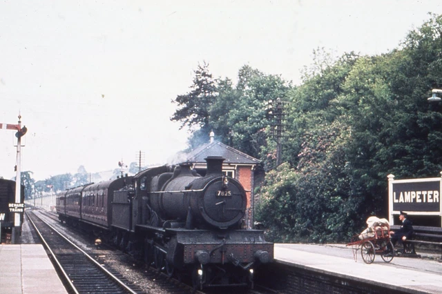 TRANSPORT RAILWAY COLOUR Rail Slide 7825 Lampeter 1961 £1.20 - PicClick UK