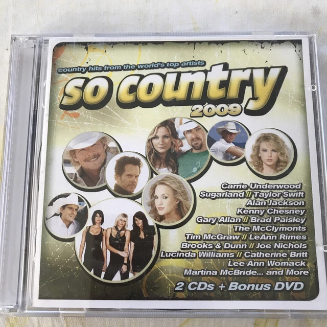 SO COUNTRY CD Taylor Swift Various Artists 2CD Bonus DVD Compilation ...