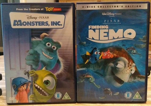 MONSTERS INC & Finding Nemo / Disney Pixar Double Dvd Deal EUR 4,60 ...