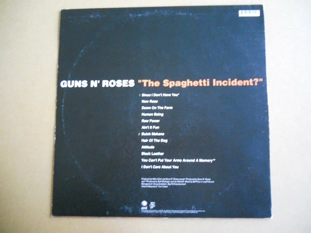 GUN N' ROSES - The Spaghetti Incident? Lp Orange Colored Usa Geffen Gef ...