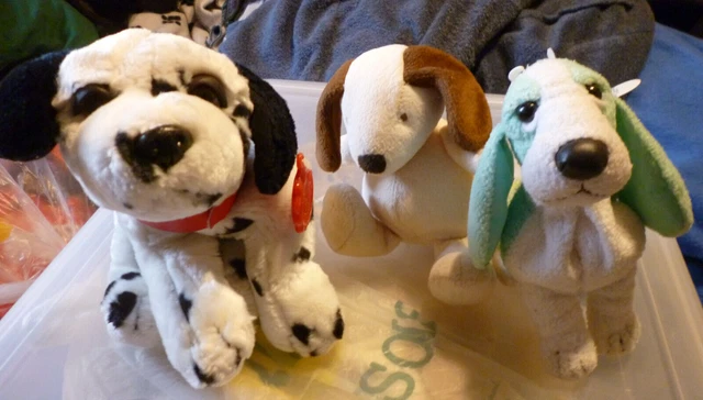 HUSH PUPPIES BASSET Hound APPLAUSE & M&S Dog & SIMP SOFT DALMATIAN ...